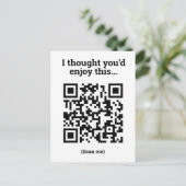 QR Code Design Postcard | Zazzle