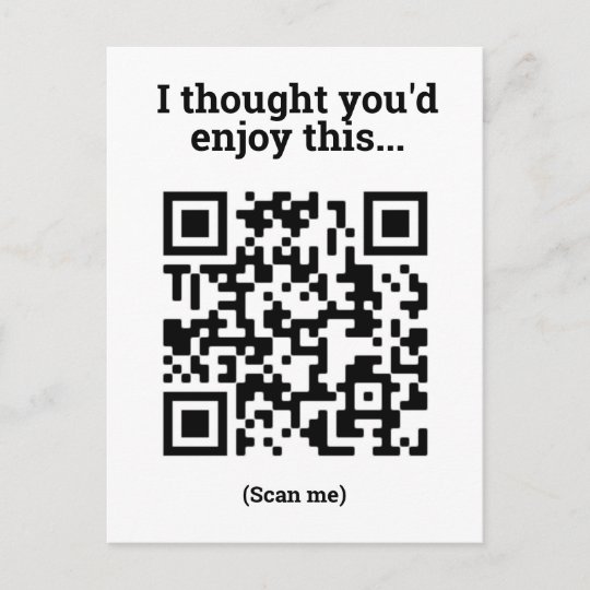 QR Code Design Postcard | Zazzle.com