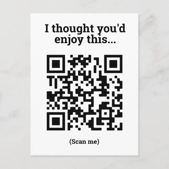 QR Code Design Postcard | Zazzle
