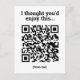 QR Code Design Postcard | Zazzle