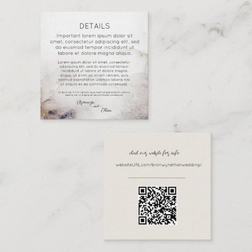 QR code Details Seashell Sandy Beach Enclosure Card | Zazzle