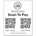 QR Code E-Wallet Payment By Mobile Digital Wallets Sticker | Zazzle