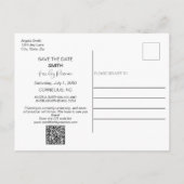 QR Code Family Tree Reunion Save the Date Invitation Postcard | Zazzle