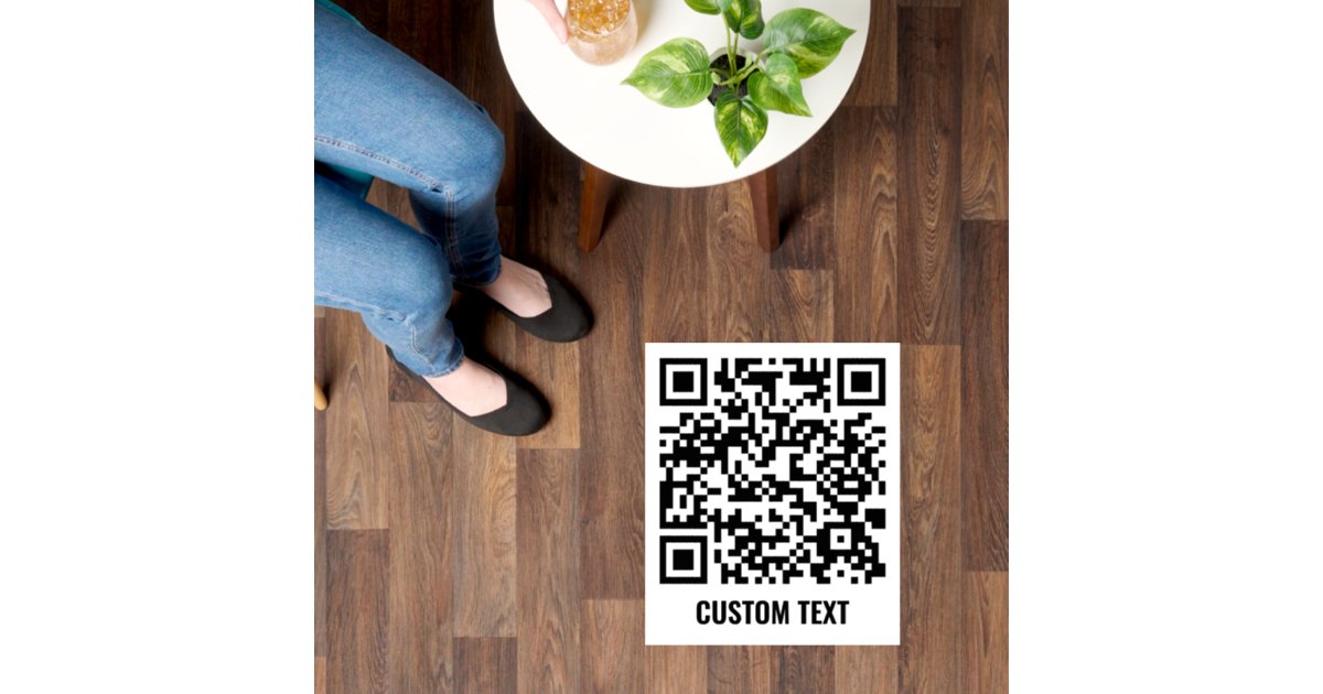 QR Code Floor Decals | Zazzle