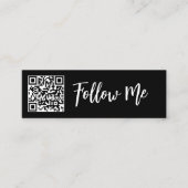 QR code Follow Me Professional Business Instagram Mini Business Card ...