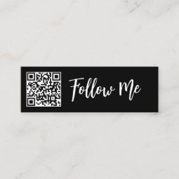 QR code Follow Me Professional Business Instagram Mini Business Card ...