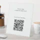 QR code Free Standing pedestal sign | Zazzle