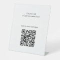 QR code Free Standing pedestal sign | Zazzle