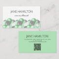 QR Code Glitter Balloons Business Card | Zazzle