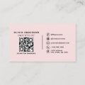 QR Code Hair Stylist Modern Typography Business Card | Zazzle