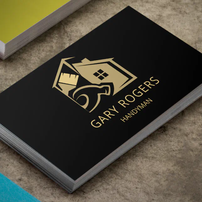 QR Code Home Repair Handyman Business Card | Zazzle