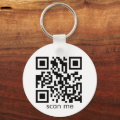 QR Code If Lost Scannable Keychain | Zazzle