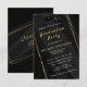 QR Code Info Gold Black Graduation Invitation Card | Zazzle