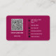QR Code Info Logo Text Business Card Custom Colors | Zazzle