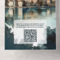 QR Code Italy Lake Como Destination Wedding All In One Invitation | Zazzle
