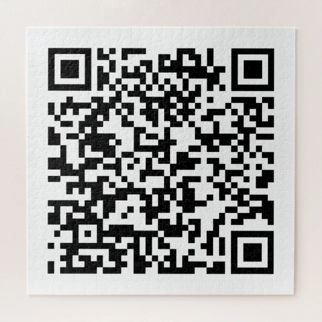 QR Code Jigsaw Puzzle – Add Your Web Address Only | Zazzle