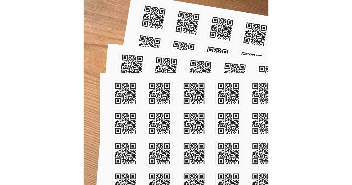 QR Code - Just Enter Your Website URL - Square Sticker | Zazzle