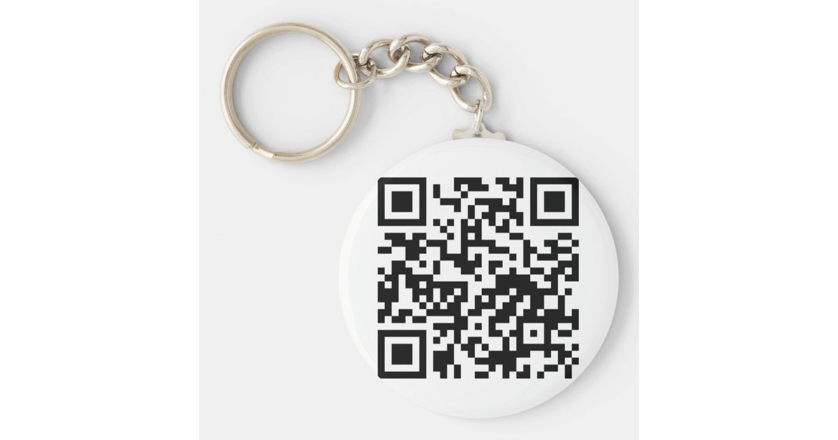 QR Code Keychain | Zazzle
