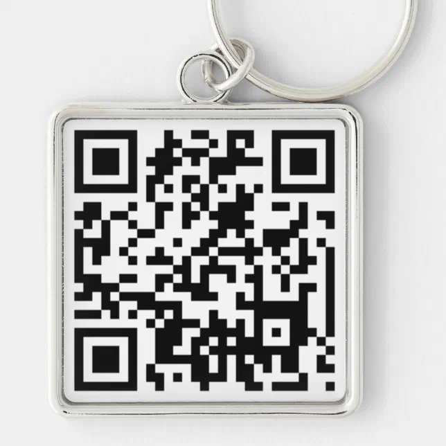 QR CODE KEYCHAIN | Zazzle