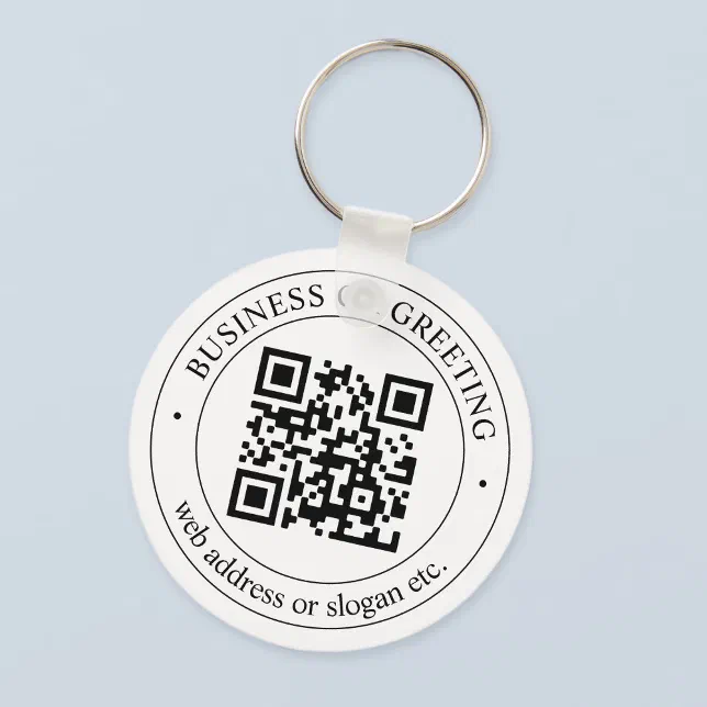 QR Code Keychain | Zazzle