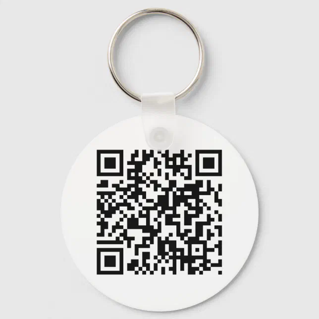 QR Code Keychain | Zazzle
