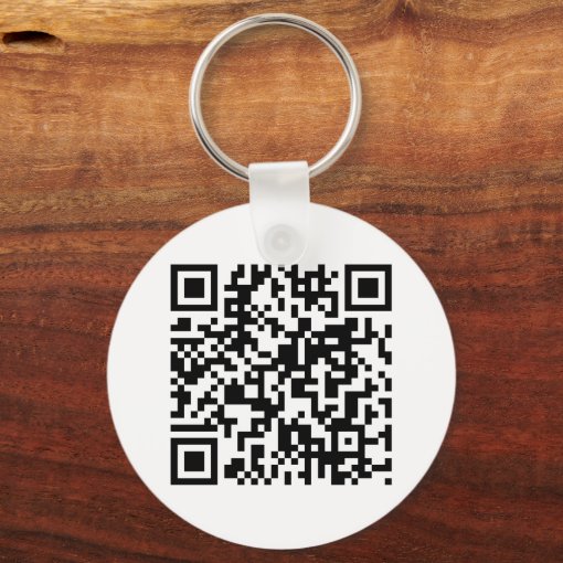 QR Code Keychain | Zazzle