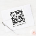QR Code Large Square Square Sticker | Zazzle