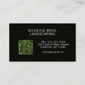QR Code Lawn Care Landscaping Grass Business Card | Zazzle