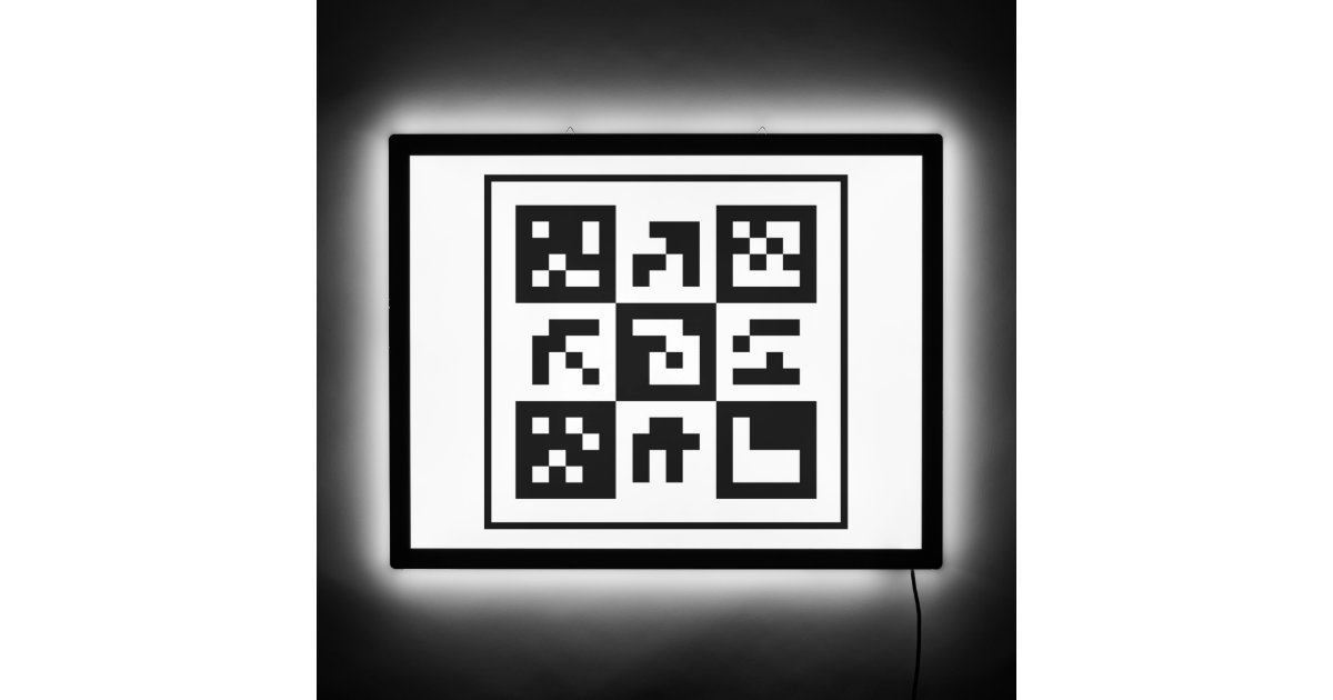 qr code LED sign | Zazzle