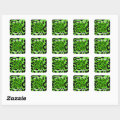 QR Code Lime Green And Black Bright Modern Square Sticker | Zazzle