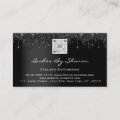 Qr Code Logo Black Drips Professional VIP Business Card | Zazzle