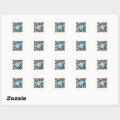 QR Code Logo Classic Round Sticker | Zazzle