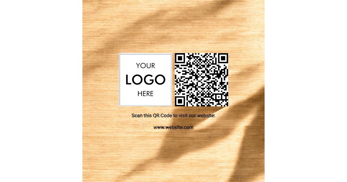 QR Code Logo Professional Rubber Stamp | Zazzle
