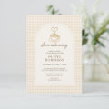 QR Code Love is Brewing Coffee Bridal Shower Invitation | Zazzle