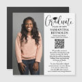 QR Code Magnetic Graduation Photo Announcement | Zazzle