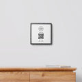 QR Code Menu | Logo Contactless Modern Peel And Stick Photo Tile | Zazzle