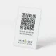 QR Code Menu Logo Contactless Modern Restaurant Pedestal Sign | Zazzle