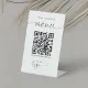 QR Code Menu Modern Logo Contactless Restaurant Pedestal Sign | Zazzle