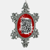 QR Code Merry Christmas Funny Geek ornament | Zazzle