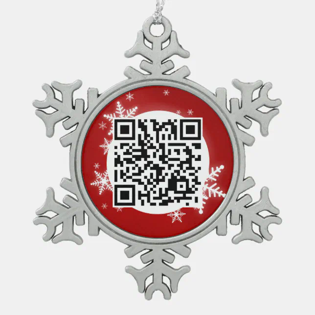 QR Code Merry Christmas Funny Geek ornament | Zazzle