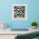 QR Code | Minimal Clean Simple Modern Gray Wall Decal | Zazzle