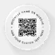 QR Code Minimalist Clean Simple White Business Paperweight | Zazzle