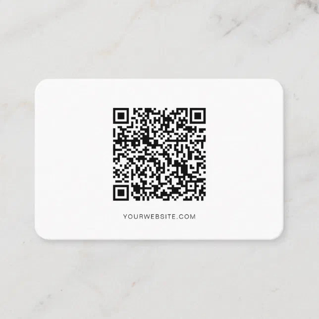 QR code, Minimalist Modern, Simple, professional Business Card | Zazzle