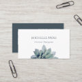 QR code Modern Botanical Succulent Cactus Business Card | Zazzle