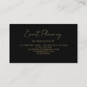 QR Code Modern Chic Events Business Card | Zazzle