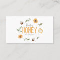 QR Code Modern Honeybee Wreath Apiarist Beekeeper Business Card | Zazzle