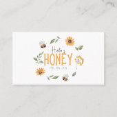 QR Code Modern Honeybee Wreath Apiarist Beekeeper Business Card | Zazzle