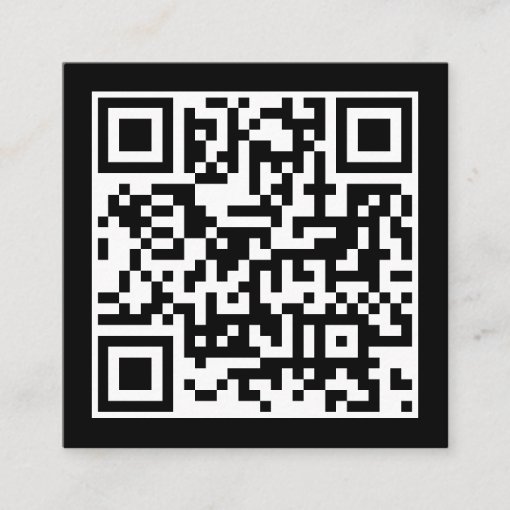 QR Code Modern Minimalist Business Calling Card | Zazzle