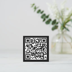 QR Code Modern Minimalist Business Calling Card | Zazzle
