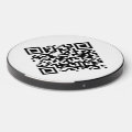 QR Code | Modern Minimalist Clean Simple White Wireless Charger | Zazzle